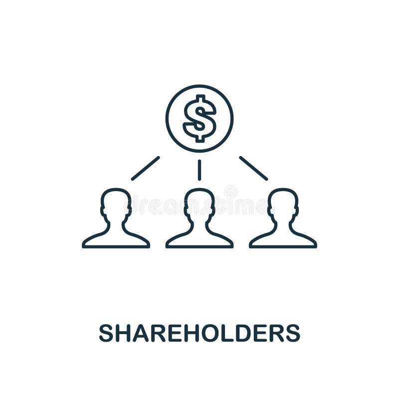 Shareholders Outline Icon. Thin Line Element from Crowdfunding Icons ...