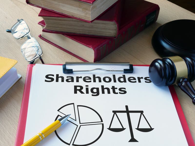 Shareholders Rights are Shown on the Photo Using the Text Stock Photo ...