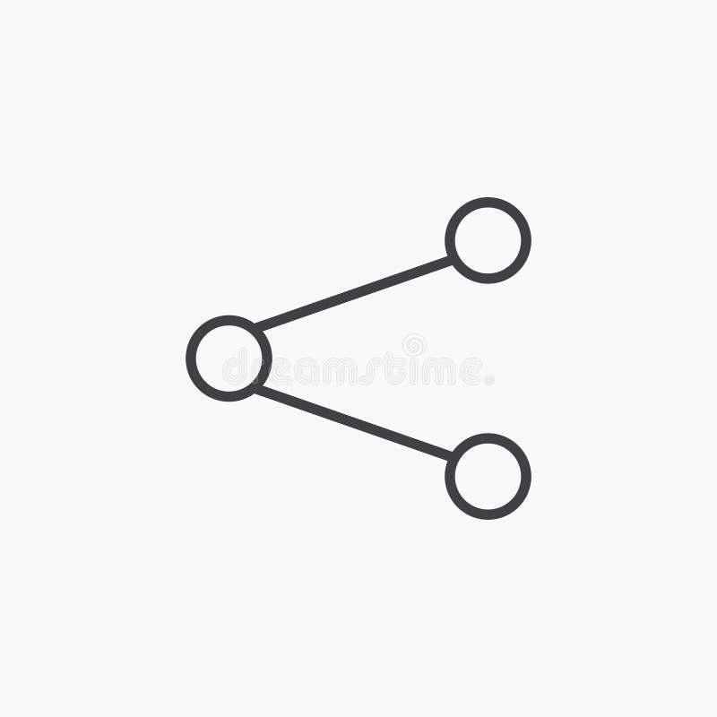 Shareline in Thin Line Black Color. Flat Simple Vector Symbols ...