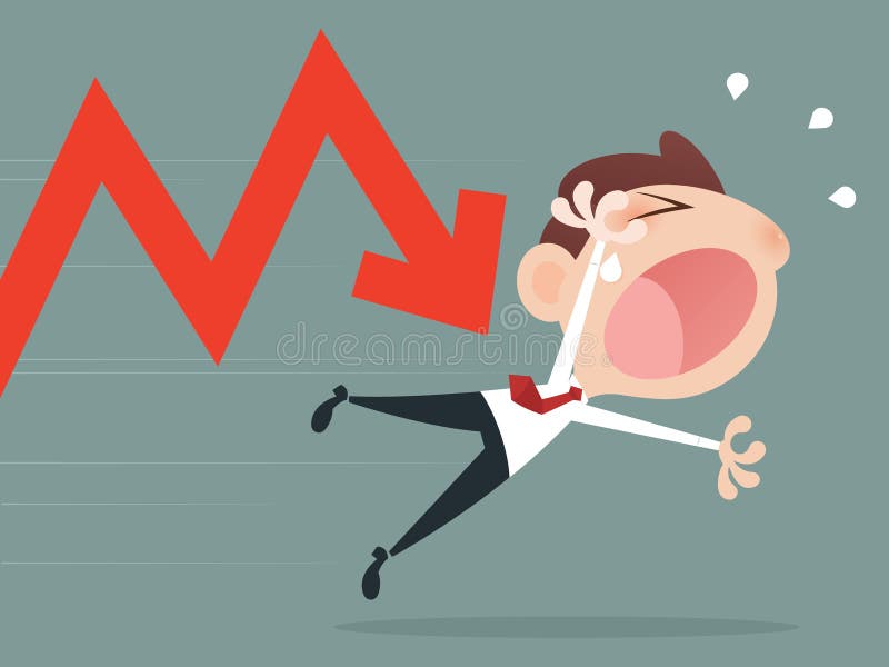 Shares fall stock illustration. Illustration of capitai - 48765895