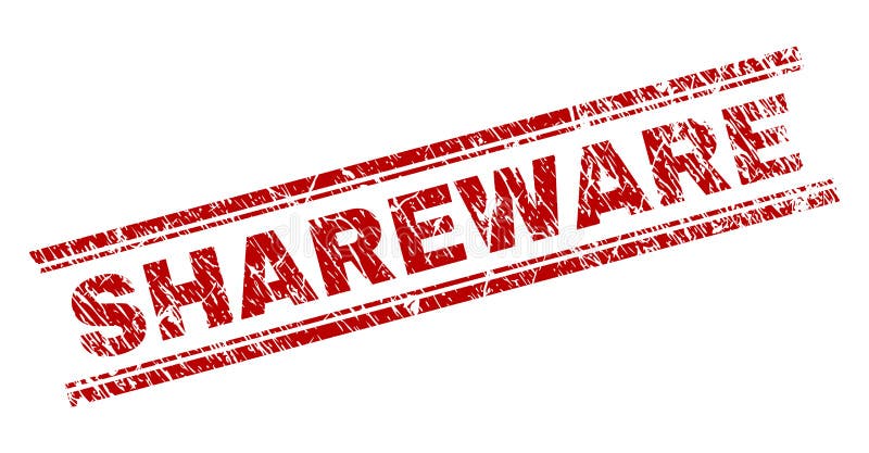 Grunge Textured SHAREWARE Stamp Seal Stock Vector - Illustration of ...