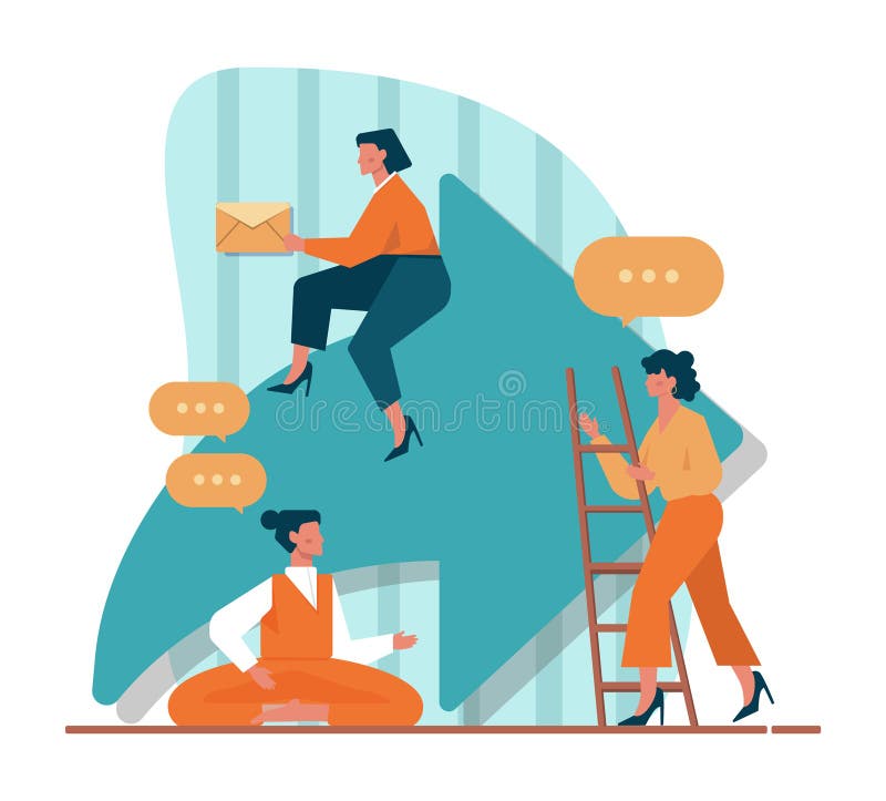 Sharing Concept. Character Using Devices To Share Posts in Social Stock ... Sharing Concept. Character Using Devices To Share Posts in Social Stock ...