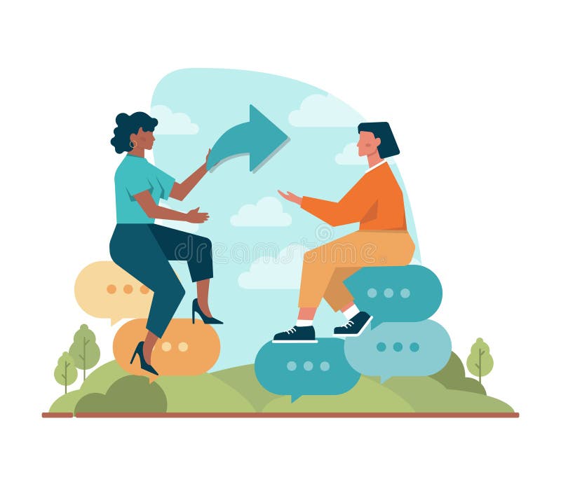 Sharing Concept. Character Using Devices To Share Posts in Social Stock ... Sharing Concept. Character Using Devices To Share Posts in Social Stock ...