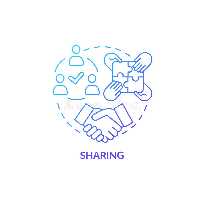 Sharing concept icon stock vector. Illustration of information - 234899425
