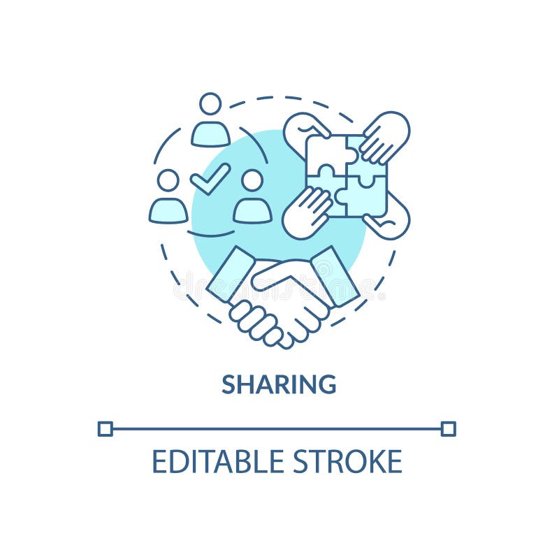 Sharing concept icon stock vector. Illustration of technology - 234683182