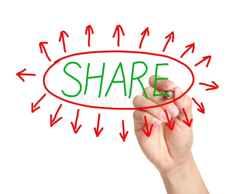 Sharing Concept stock image. Image of conceptual, drawing - 40028527