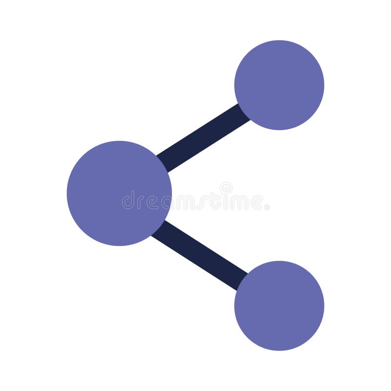 Sharing Content Social Media Icon Stock Vector - Illustration of share ...