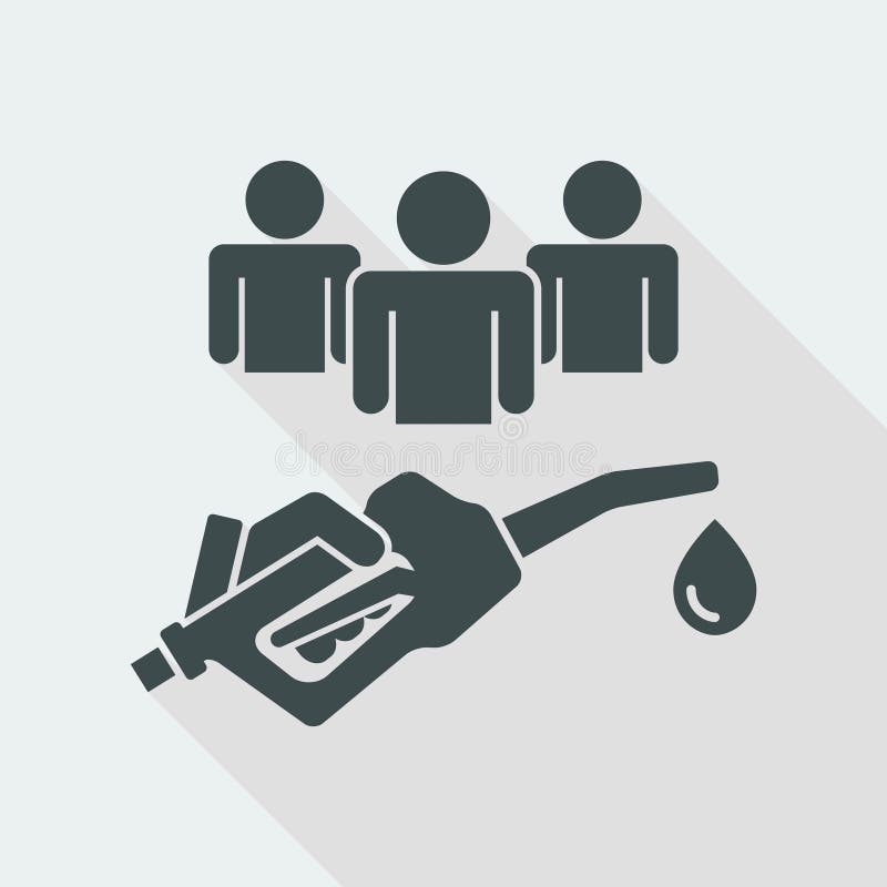 Gasoline icon stock vector. Illustration of fuel, attendant - 11031007