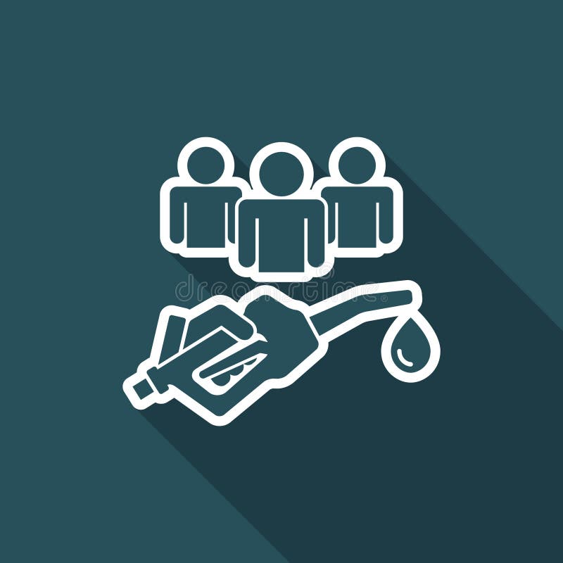 Gasoline icon stock vector. Illustration of fuel, attendant - 11031007