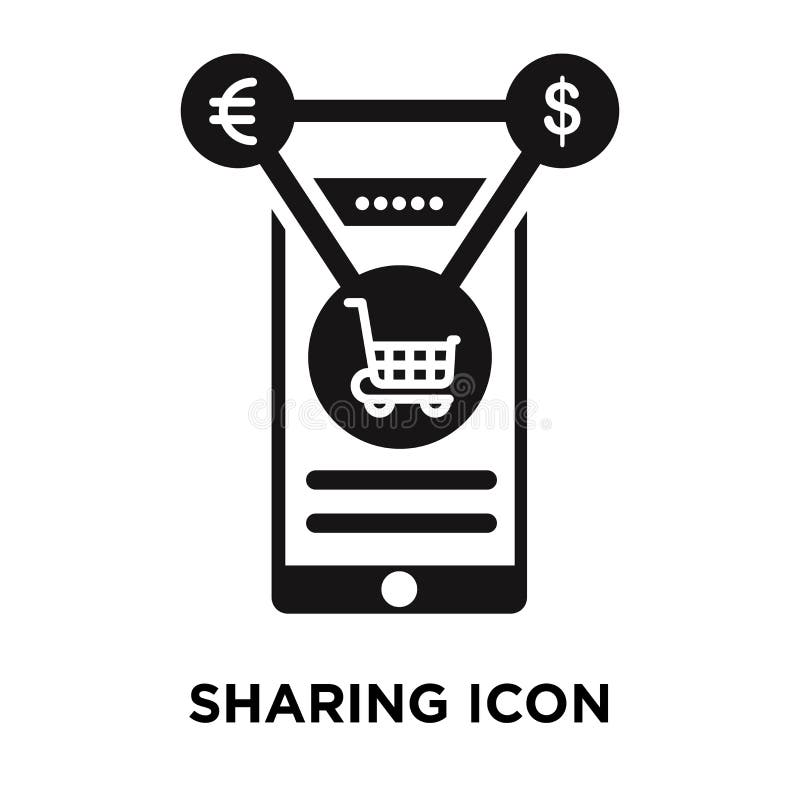 Sharing Icon Vector Isolated On White Background, Logo Concept O Stock ...