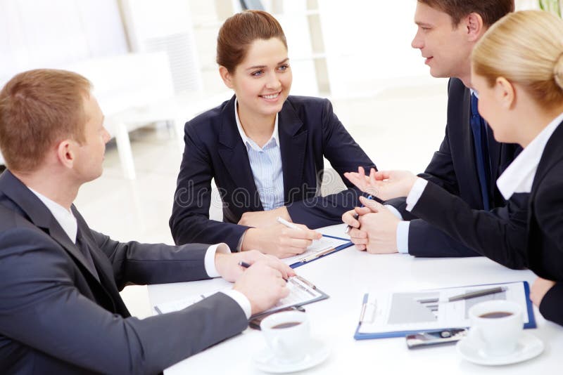 Job interview stock photo. Image of businesspeople, color - 10982312