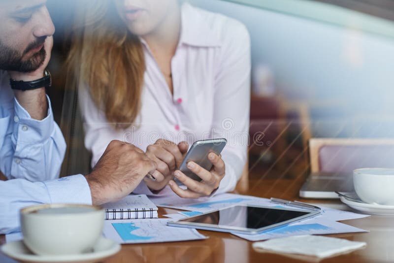 Sharing ideas stock photo. Image of negotiation, analyzing - 70591494