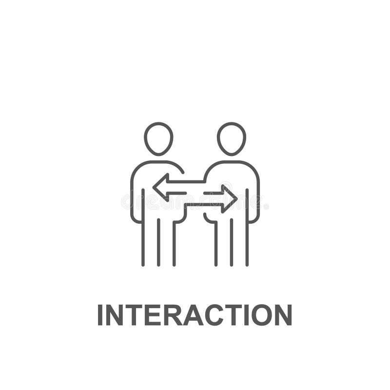 Sharing Ideas in Partnership Collaboration. Interaction Icon Stock ...