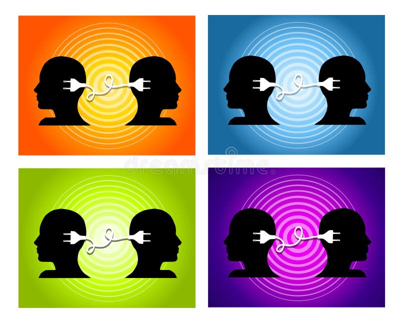 Sharing Ideas Teamwork Backgrounds Stock Illustration - Illustration of ...