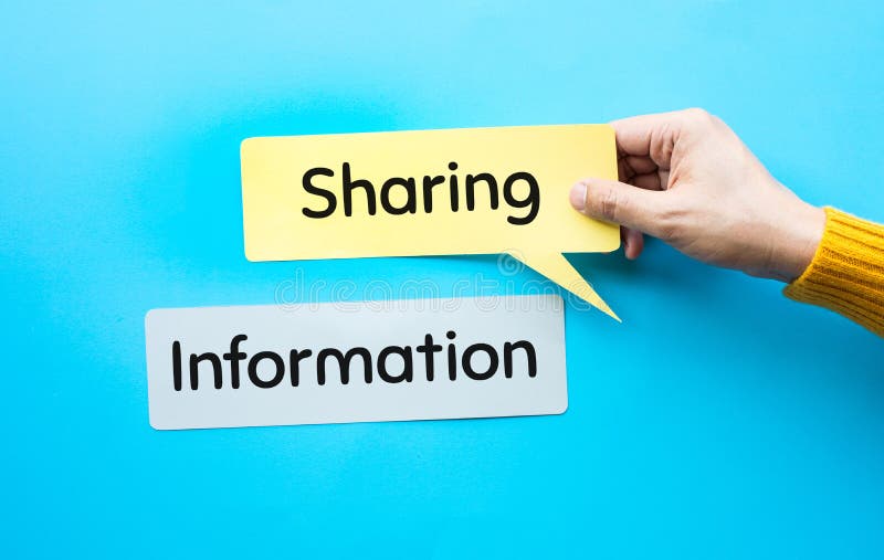 Sharing Information or Conversation Concepts.business Data Stock Image ...