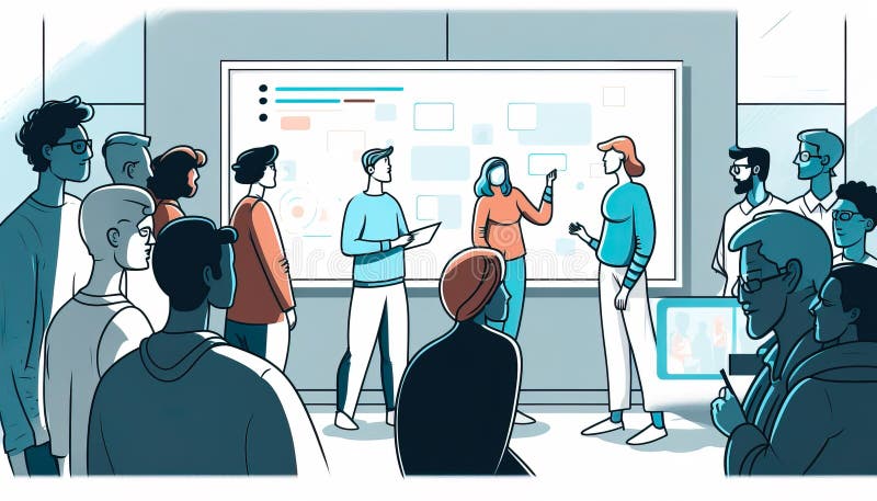 Sharing Knowledge: Professionals Gather Around the Conference Table To ...