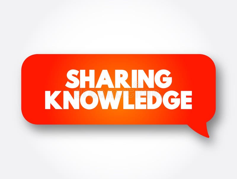 Sharing Knowledge Text Message Bubble, Concept Background Stock ...
