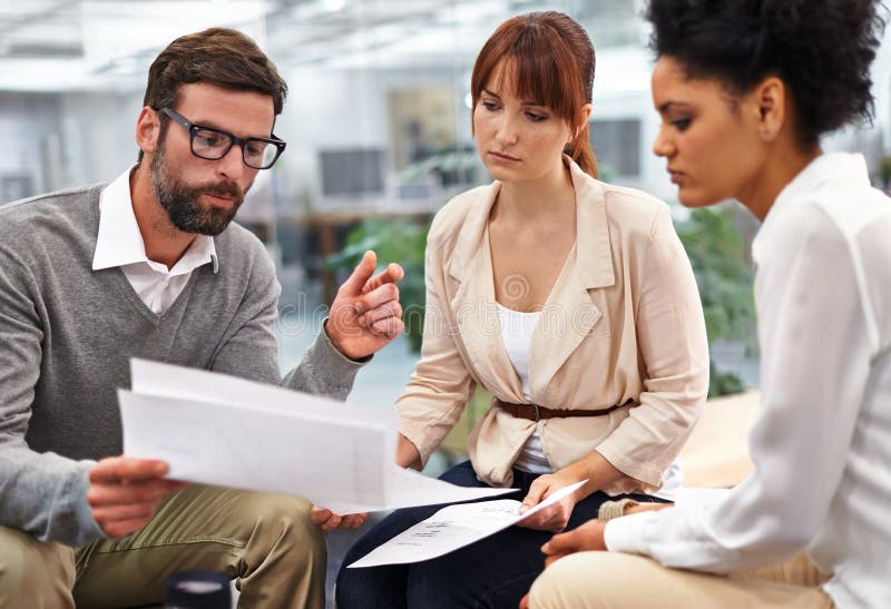 Sharing Project Ideas. a Diverse Group of Young Professionals ...