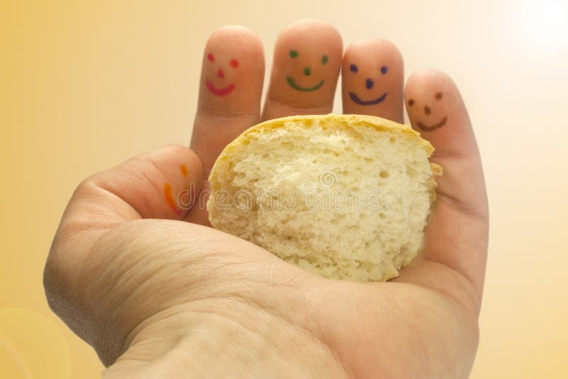 Piece Bread Held Hand Sharing Bread Stock Photos - Free & Royalty-Free ...