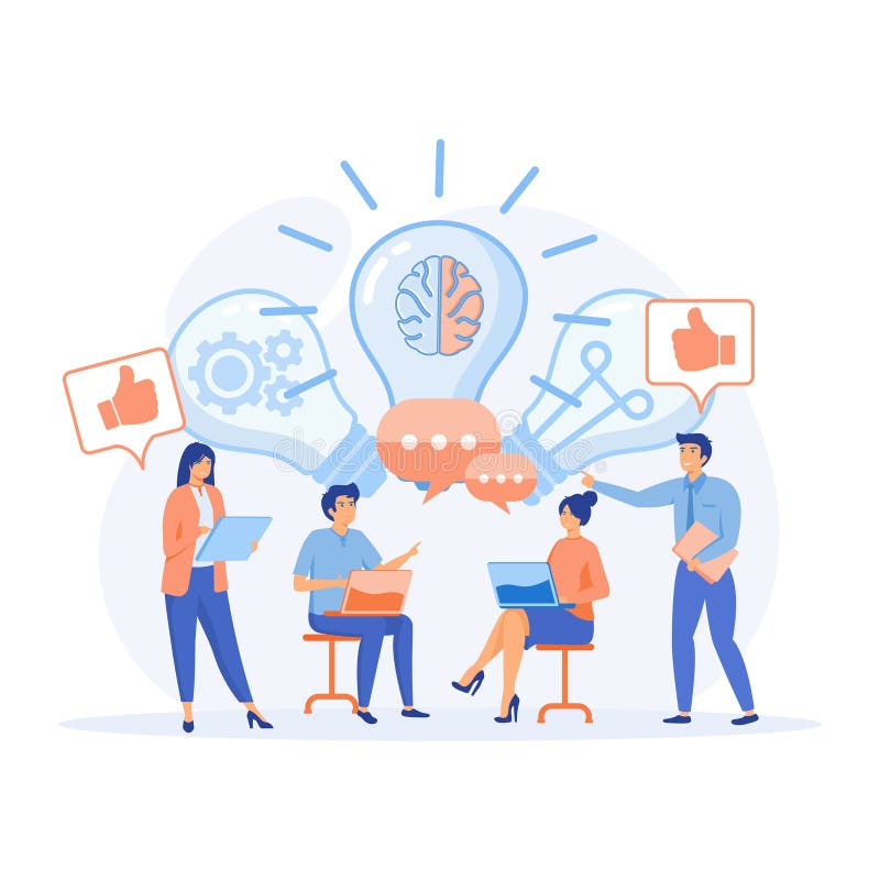 3D Sharing and Search Business Ideas. Collaboration Brainstorming and ...