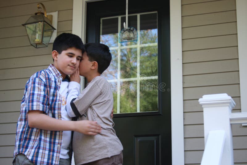 Sharing Secrets stock image. Image of inside, brothers - 13826007