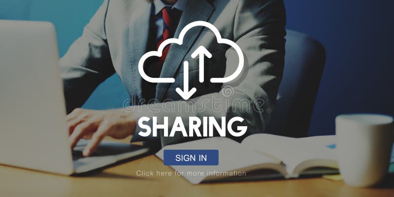 Sharing Social Media Networking Exchange Concept Stock Image - Image of ...