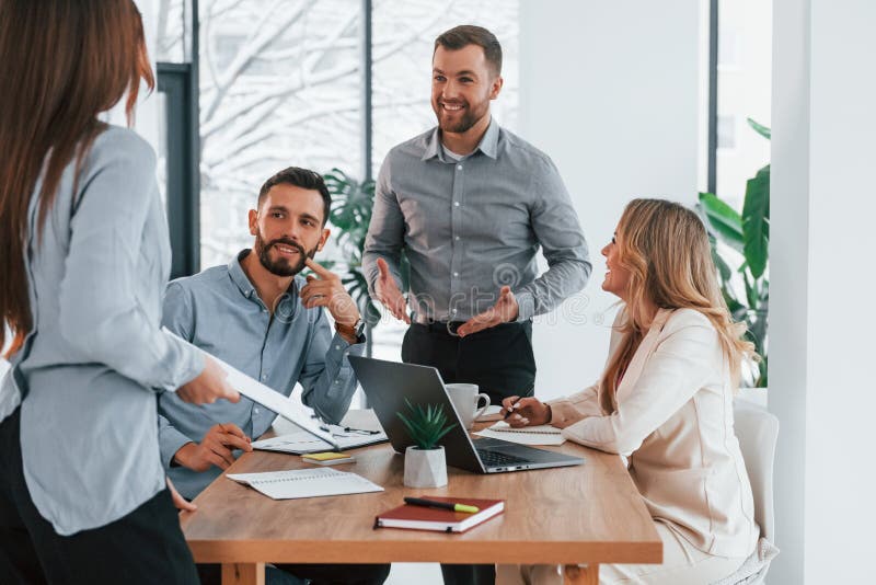 Sharing Some Ideas. Group of Business People that Working on the ...