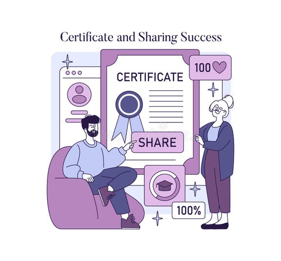 Certificate Interaction Stock Illustrations – 563 Certificate ...