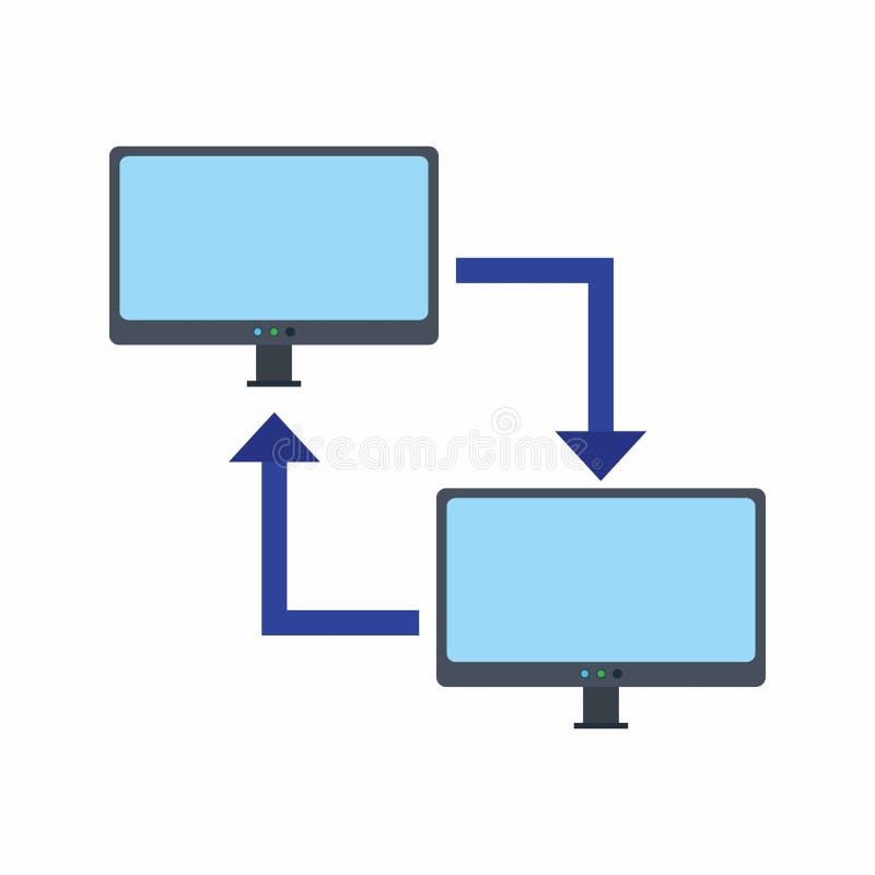 Sharing Systems Icon Vector Image. Stock Vector - Illustration of ...