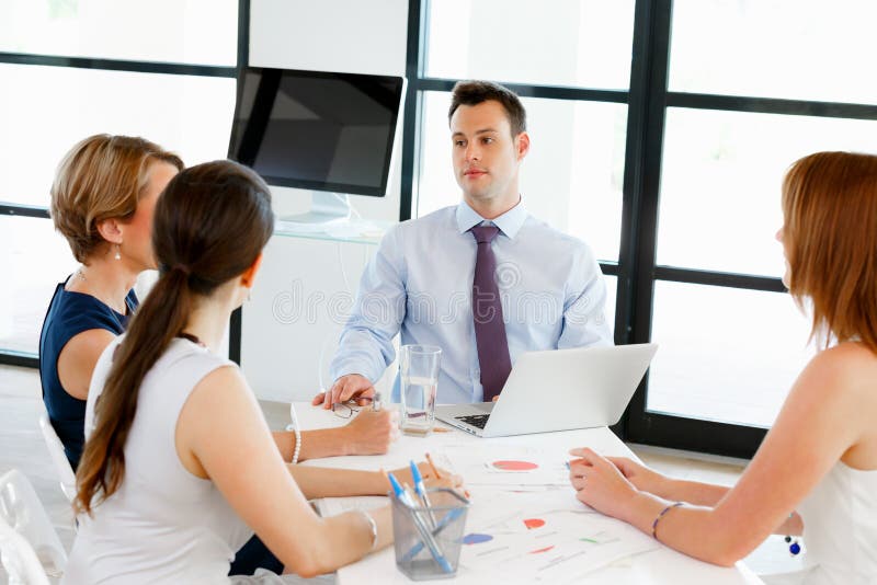 Sharing views and opinions stock image. Image of businessmen - 49775709