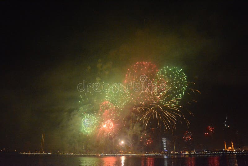 The Fire Work Looks Like UFOs Stock Photo - Image of firework, like ...