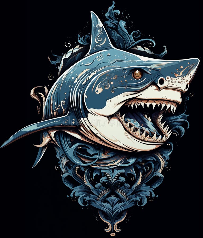 Shark Mandala Stock Illustrations – 119 Shark Mandala Stock ...