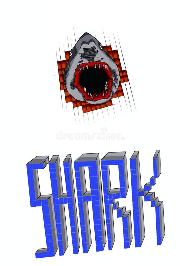 Shark animation image stock illustration. Illustration of shark - 340730121