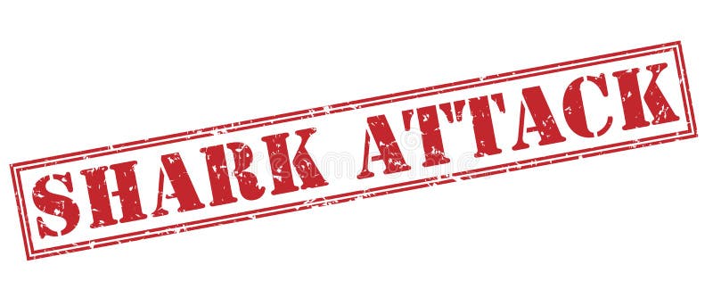 Shark attack red stamp stock illustration. Illustration of grunge ...
