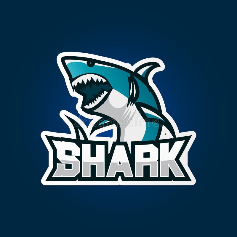 Shark Esport Gaming Logo Design. Shark Gaming Emblem Logo Design ...