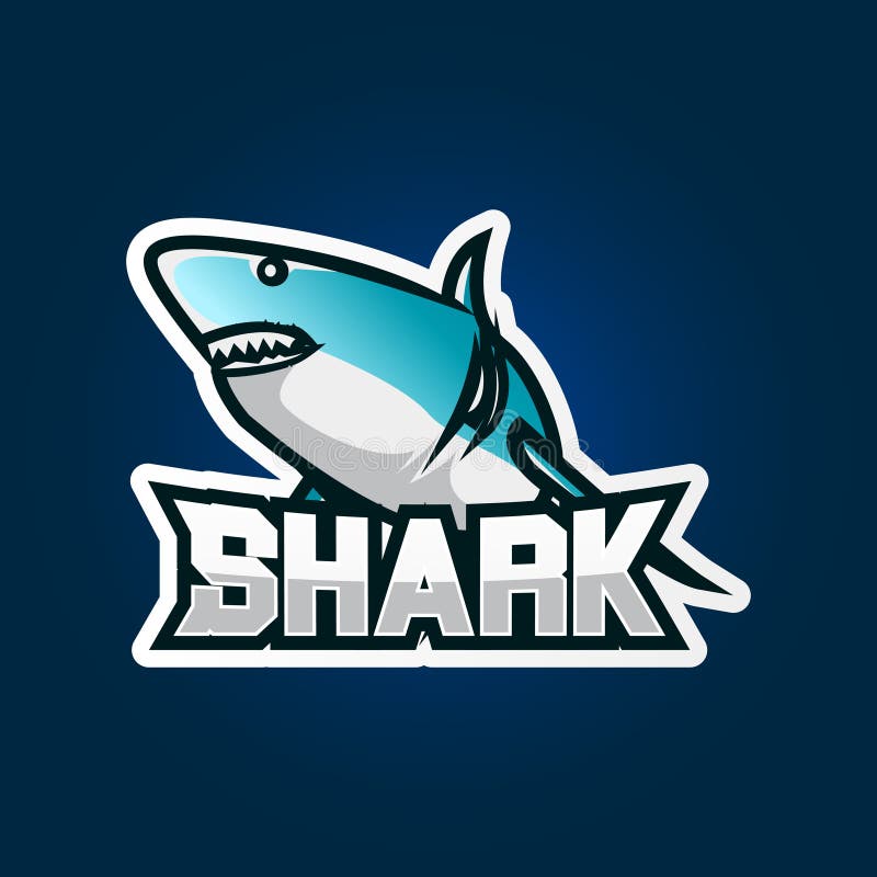 Shark Esport Gaming Logo Design. Shark Gaming Emblem Logo Design ...