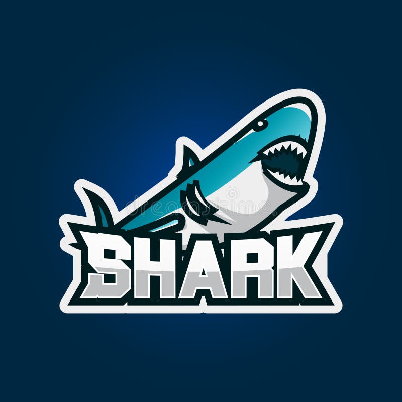Shark Esport Gaming Logo Design. Shark Gaming Emblem Logo Design ...