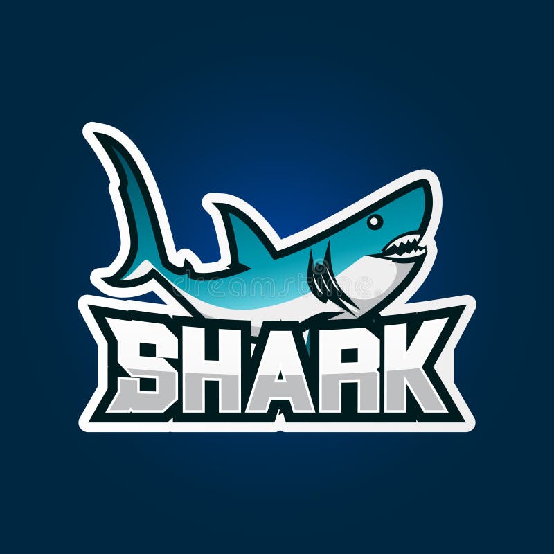 Shark Esport Gaming Logo Design. Shark Gaming Emblem Logo Design ...