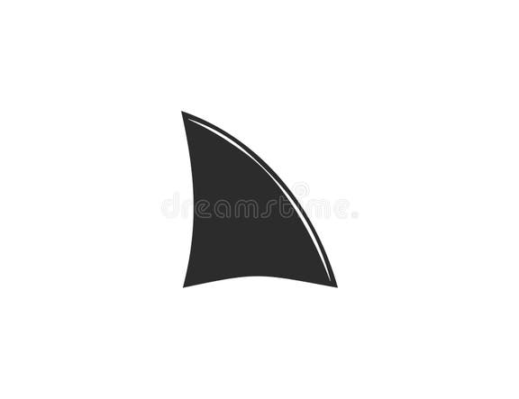 Shark Fin Icon. Vector Illustration. Stock Vector - Illustration of ...