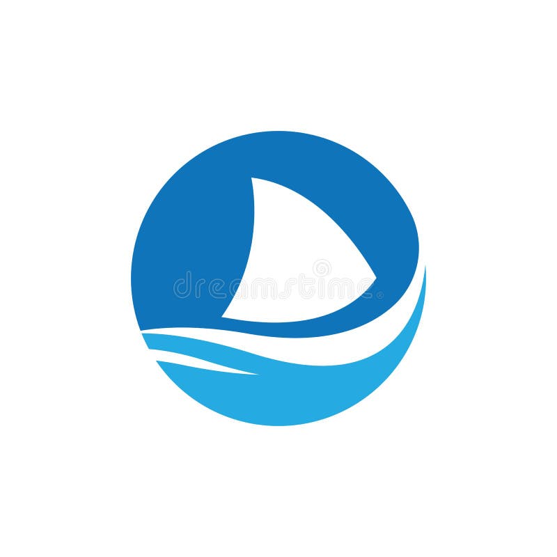 Shark fin logo design stock vector. Illustration of design - 203329890
