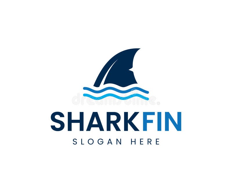 Shark Fin Logo Design. Shark Logo Design Icon Vector Template Stock ...