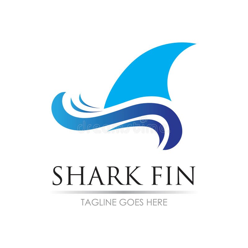 Shark Fin Logo Design Template. Vector Illustration Stock Vector ...