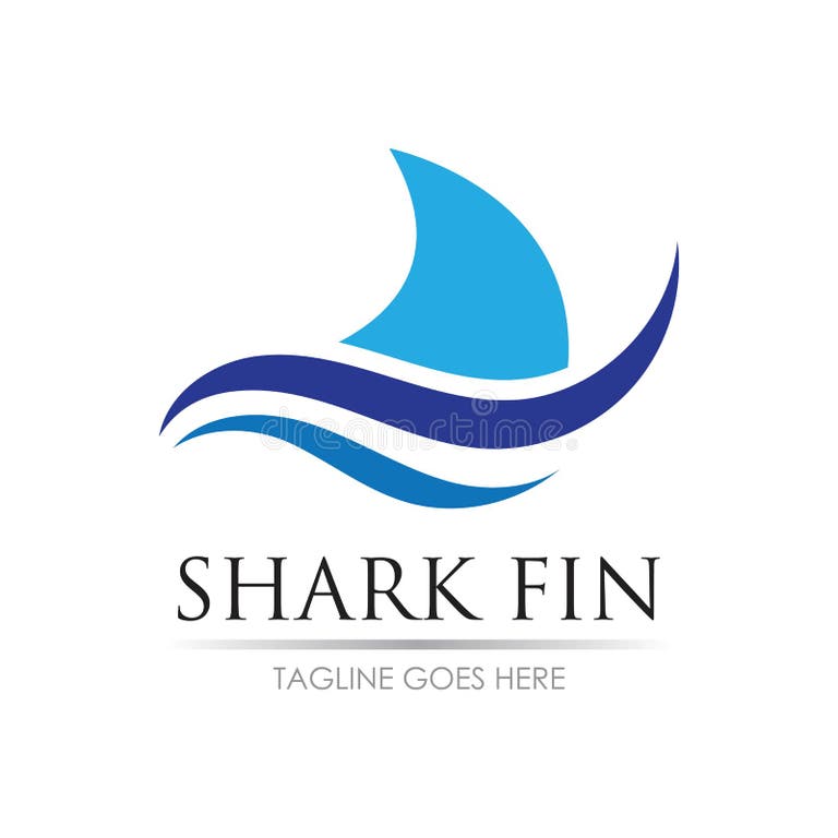 Shark Fin Logo Design Template. Vector Illustration Stock Vector ...