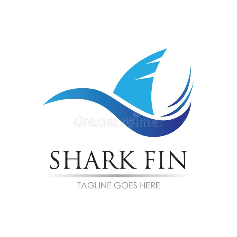 Shark Fin Logo Design Template. Vector Illustration Stock Vector ...