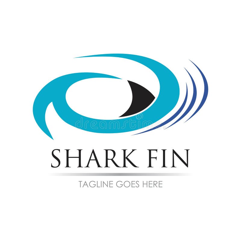 Shark Fin Logo Design Template. Vector Illustration Stock Vector ...