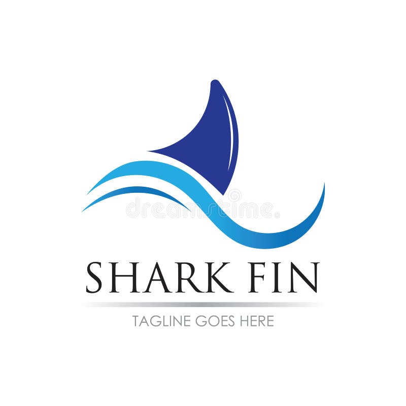 Shark Fin Logo Design Template. Vector Illustration Stock Vector ...