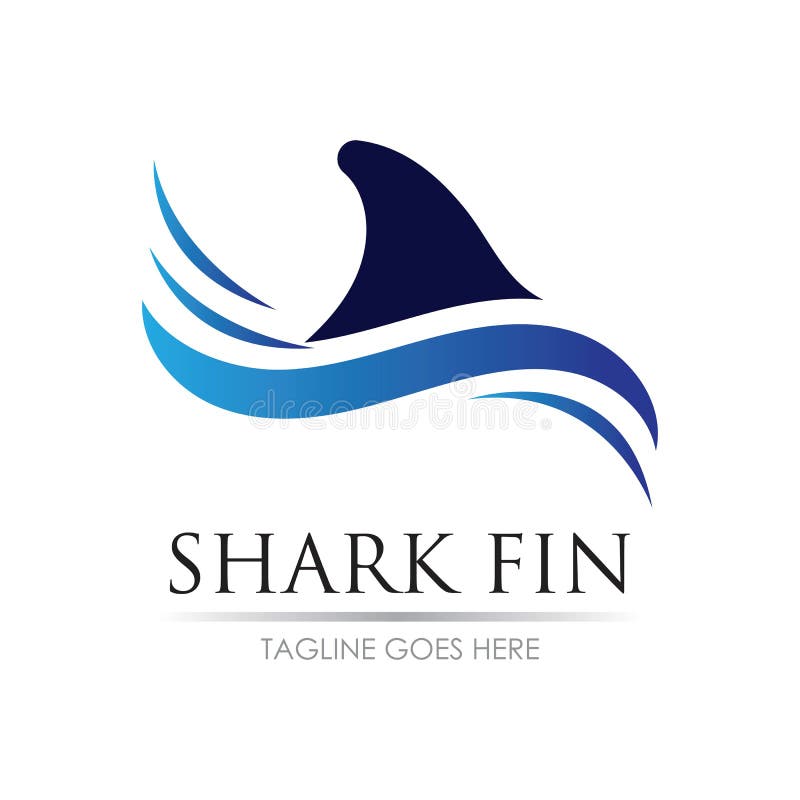 Shark Fin Logo Design Template. Vector Illustration Stock Vector ...