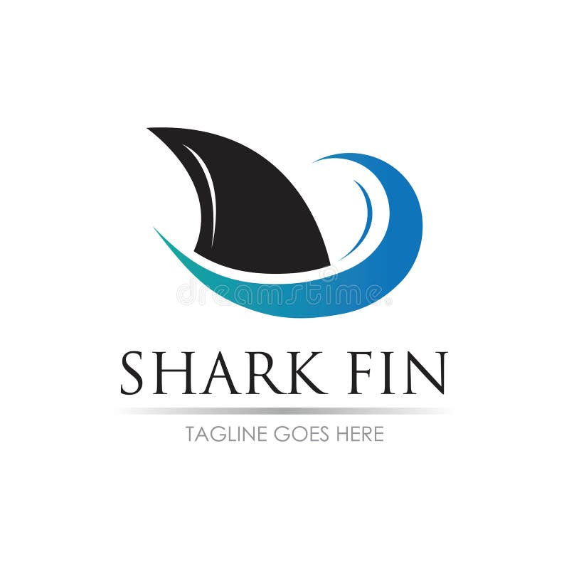 Shark Fin Logo Design Template. Vector Illustration Stock Vector ...