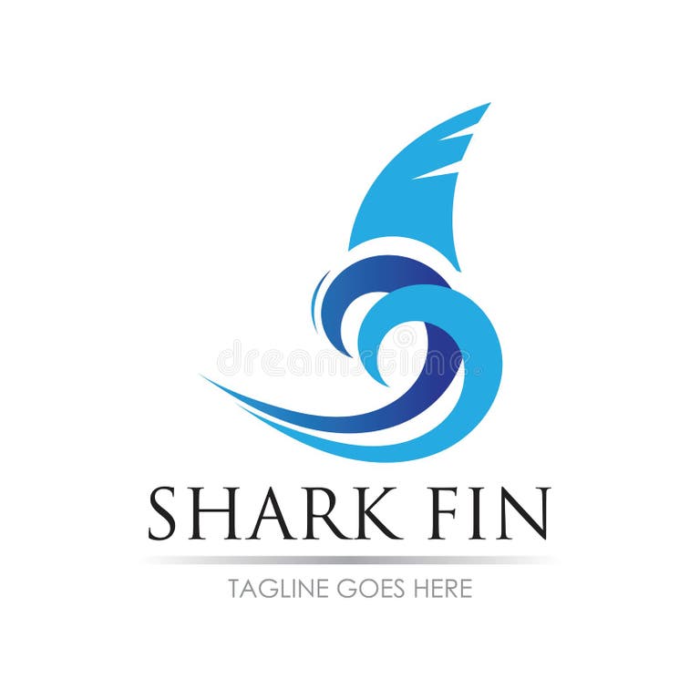 Shark Fin Logo Design Template. Vector Illustration Stock Vector ...