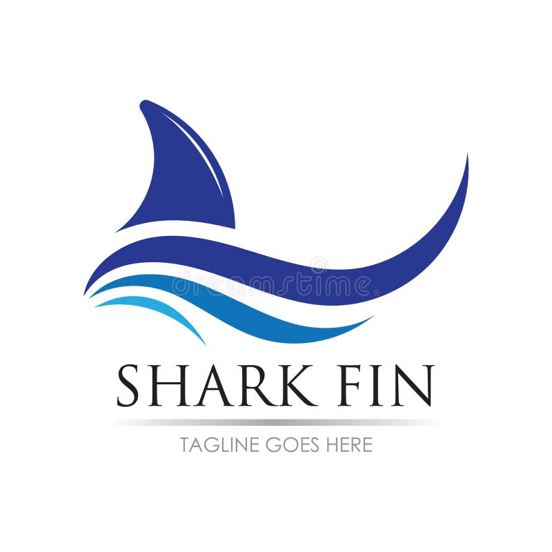 Shark Fin Logo Design Template. Vector Illustration Stock Vector ...